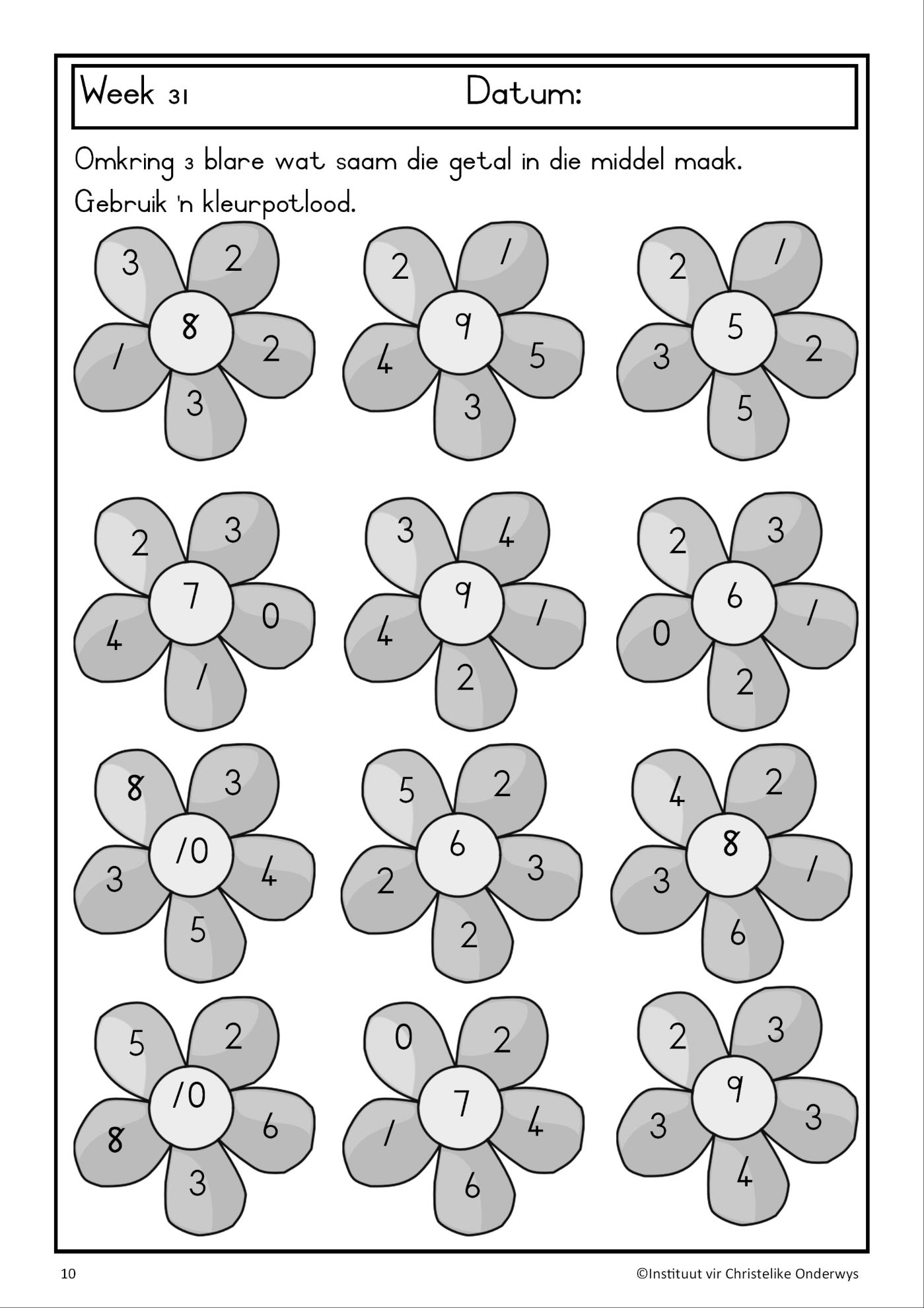 Boekenhout.Wiskunde Gr1 Wb4 (Waterstroom) Kleur